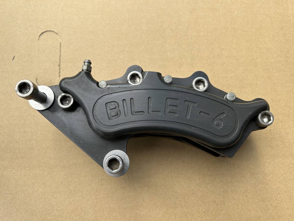 Yahoo!オークション - BILLET-6・ハーレー用6ポッドブレーキキャリパー...