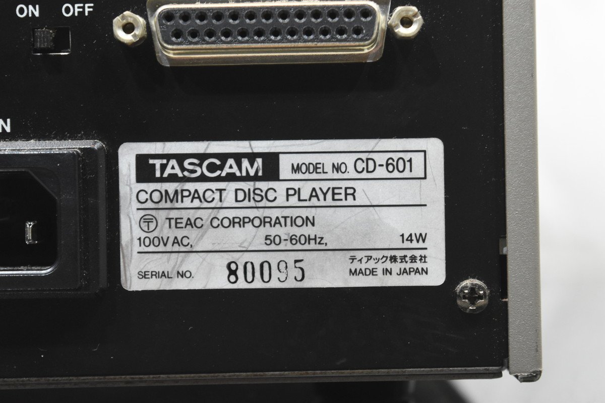 Yahoo!オークション - TASCAM/タスカム CDプレーヤー CD-601