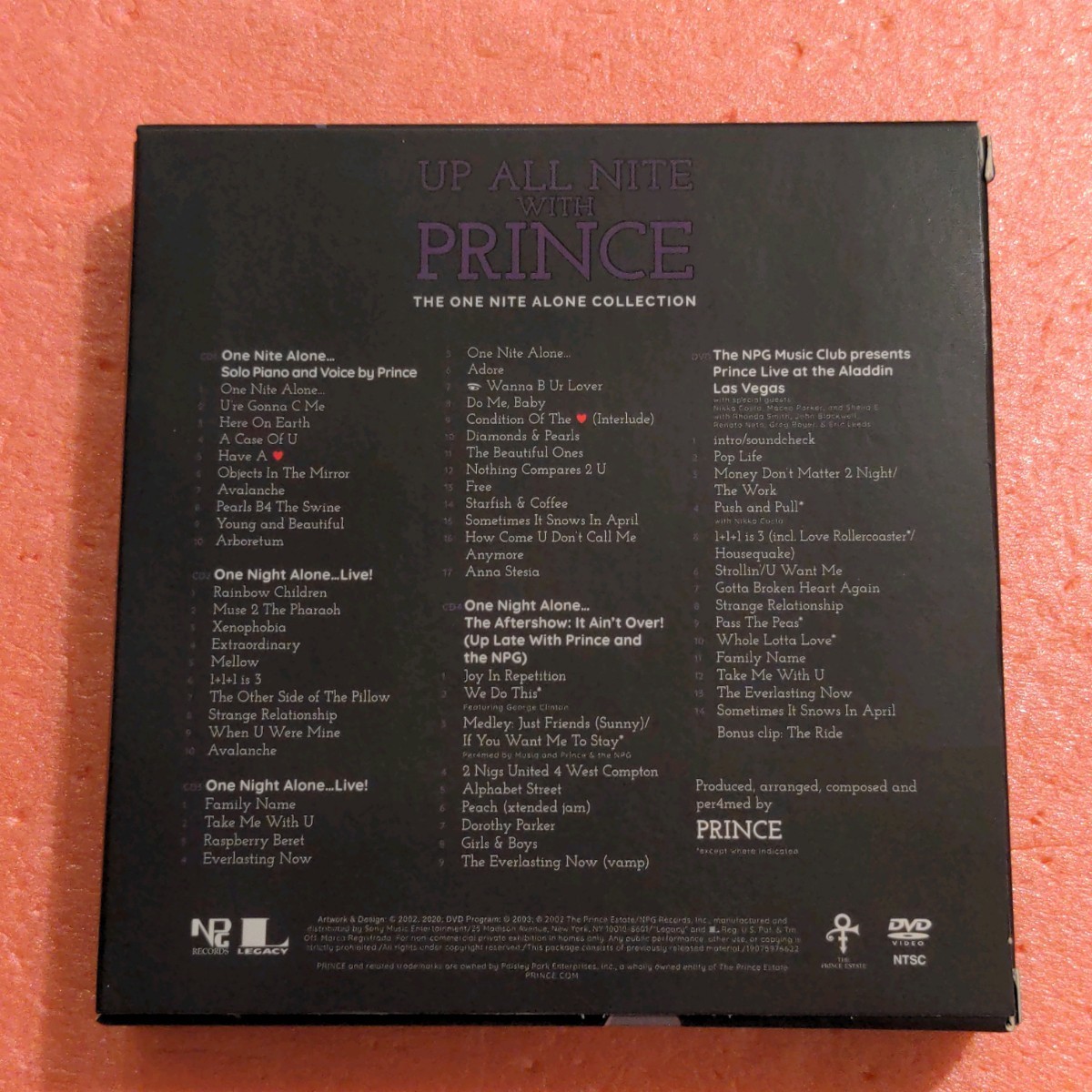 Yahoo!オークション - 4CD+DVD BOX 48Pブックレット付 Prince Up All N...