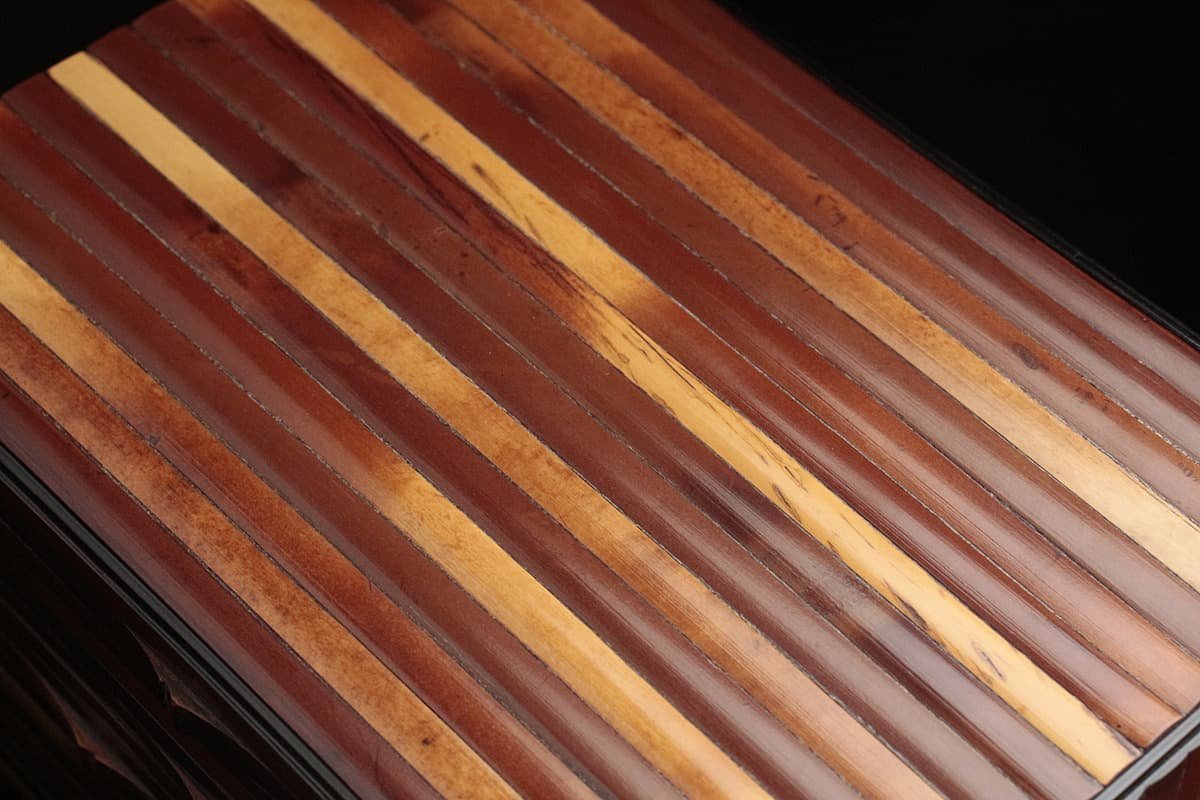 EM630 輪島 将生作 輪島塗 煤竹張 茶箱 縦21.2cm/内縦19.5cm 重630g 共箱 共布附 煤竹張茶筥 茶道具 伝統工芸(木工、竹工芸)｜売買されたオークション情報、yahoo ...