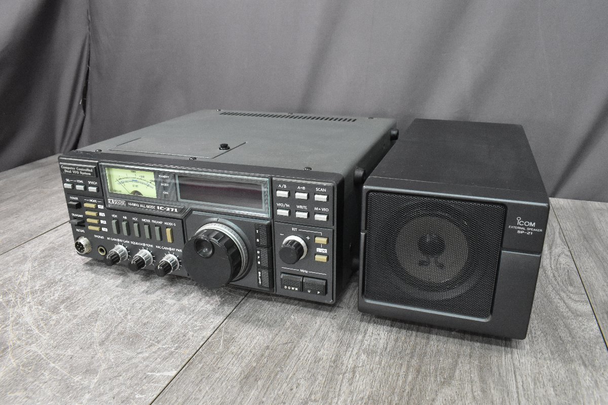 s3909 現状品 ICOM アイコム トランシーバー アマチュア無線機 IC-271/SP-21(その他)｜売買されたオークション情報、yahooの商品情報をアーカイブ公開 - オークファン ...