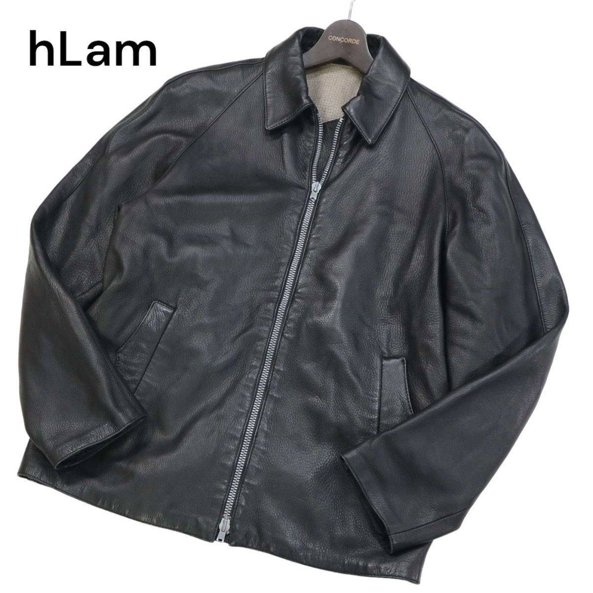 Yahoo!オークション - イタリア製 hLam ラム 鹿革 ディアスキン レザー...