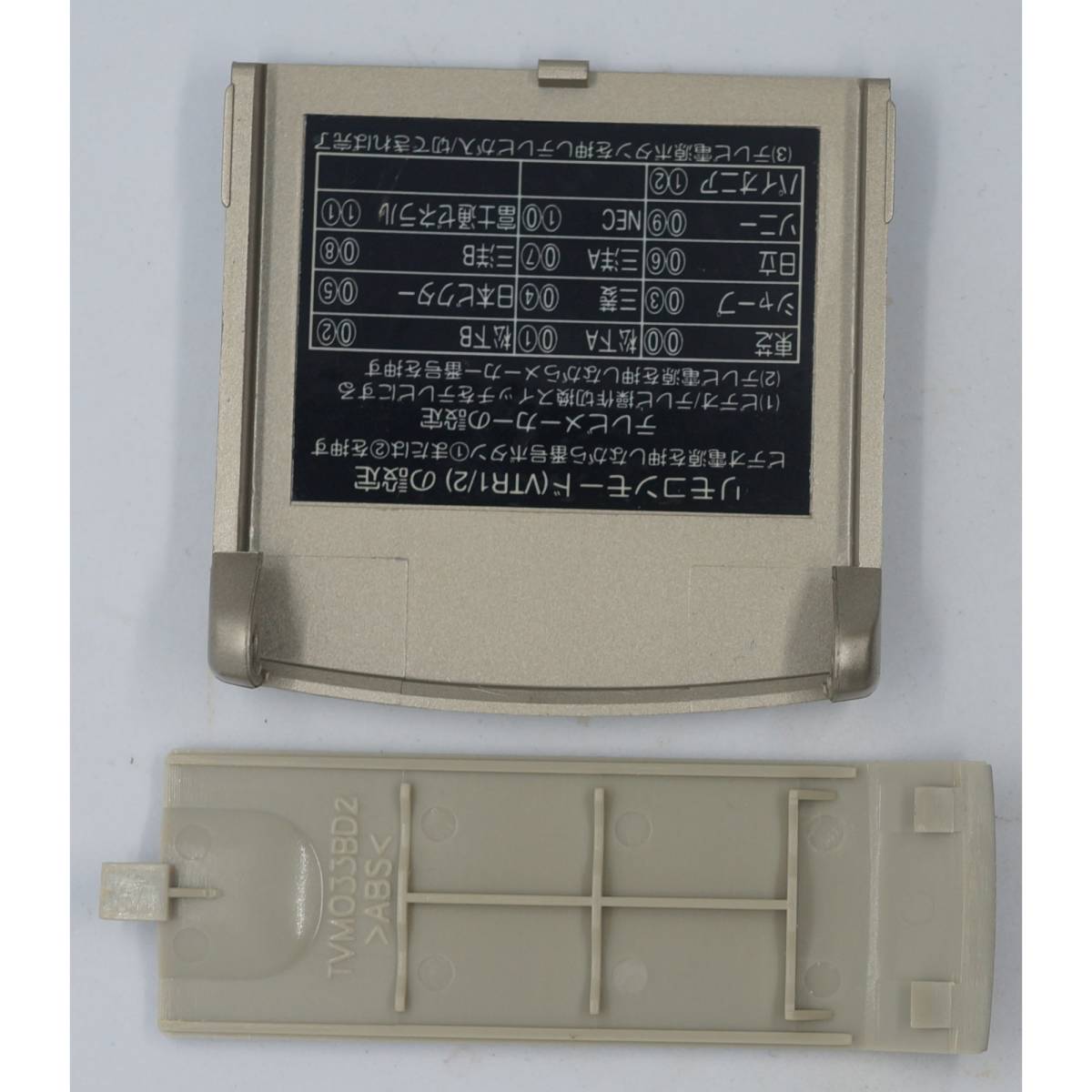 Yahoo!オークション - 東芝 TOSHIBA ビデオ リモコン RM-F99 フタ & ド...