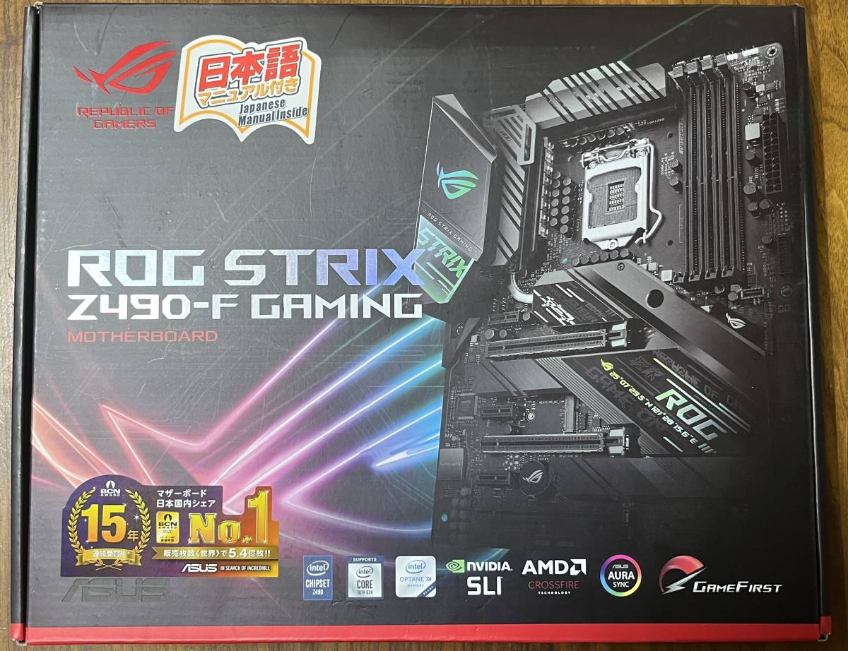Yahoo!オークション - ASUS ROG STRIX Z490-F GAMING LGA1200 ATXマザ...