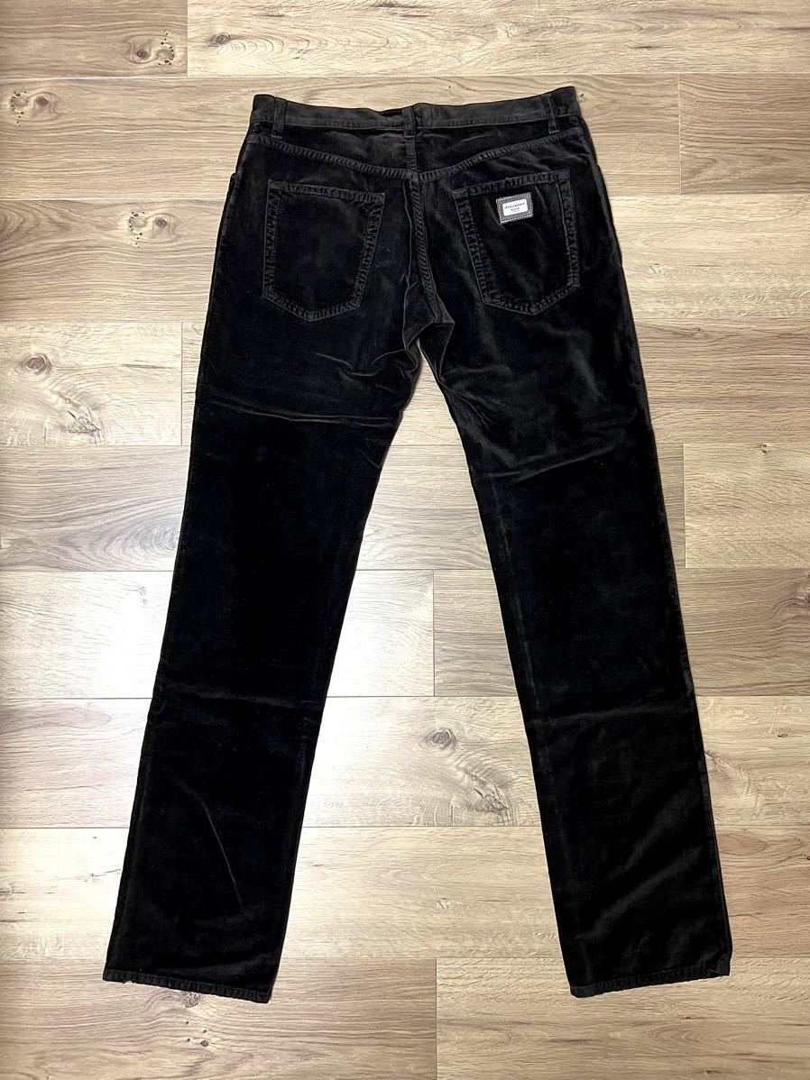 日本代購代標第一品牌【樂淘letao】－未使用タグ付き DOLCE&GABBANA ベロア パンツ ダークブラウン 14CLASSIC