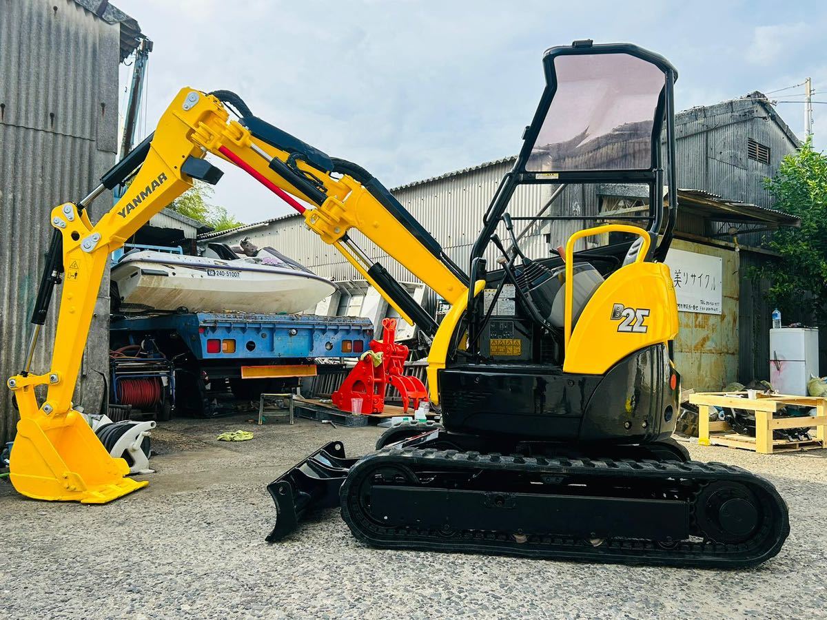 ヤンマー B2-5 2tクラス マルチレバー4WAY 倍速 油圧ショベル シート ミニユンボ 1700時間 重機 下取り可能 愛知県(建設機械、重機)｜売買されたオークション情報、yahooの ...