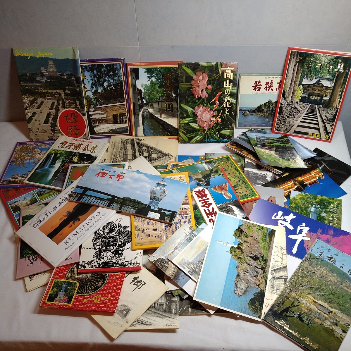 代購代標第一品牌－樂淘letao－a-1157 観光名所 絵葉書 大量セット 昭和レトロ 絵はがき 観光地 飛騨高山 九州 出雲 熊本 高岡 約3kg 状態は画像で確認してください。