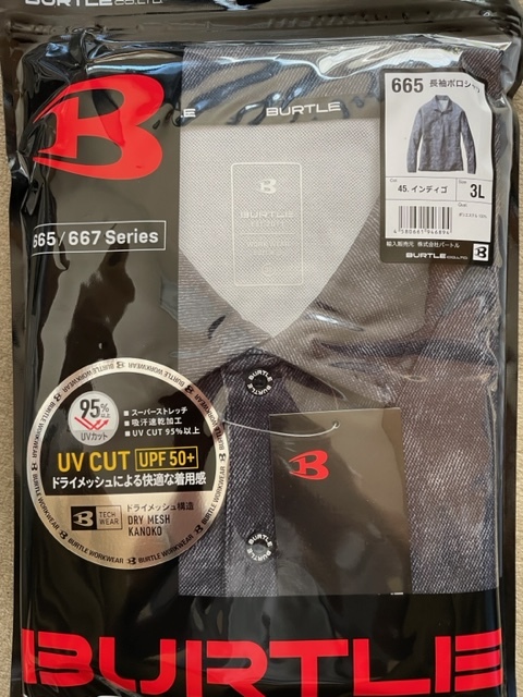 Yahoo!オークション - Burtle 665 長袖 ポロシャツ インディ...