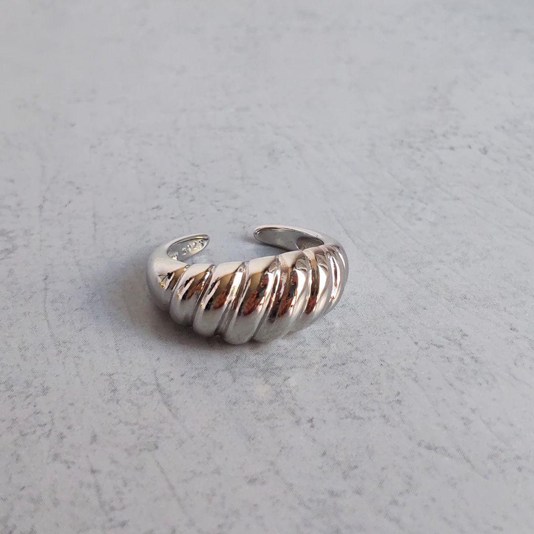 Yahoo!オークション - アレルギー対応クロワッサンリング シルバー S92...