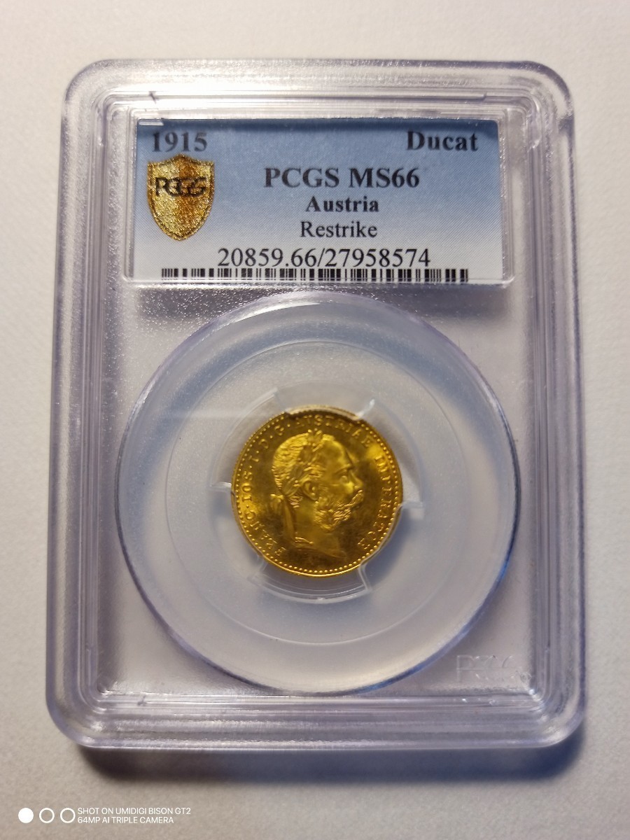 Yahoo!オークション - PCGS MS66 1915年 オーストリア フランツ...