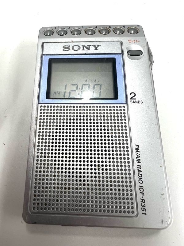Yahoo!オークション - C709-I34-4002 SONY ソニー ICF-R351 FM/AM RADI...