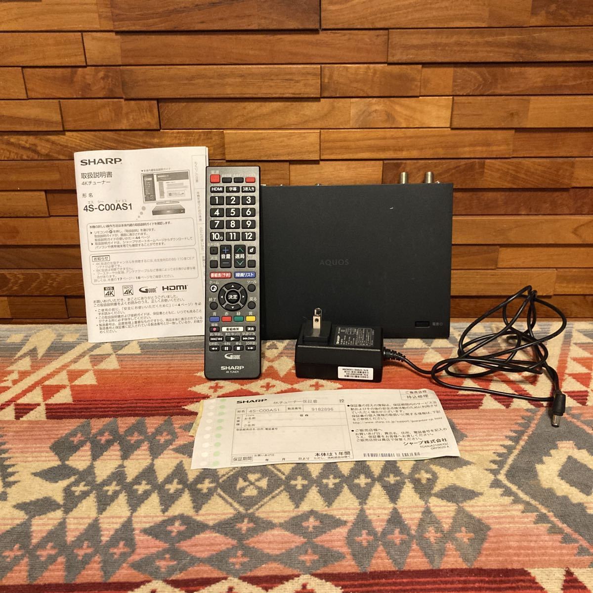 Yahoo!オークション - SHARP(シャープ)4Kチューナー 4S-C00AS1