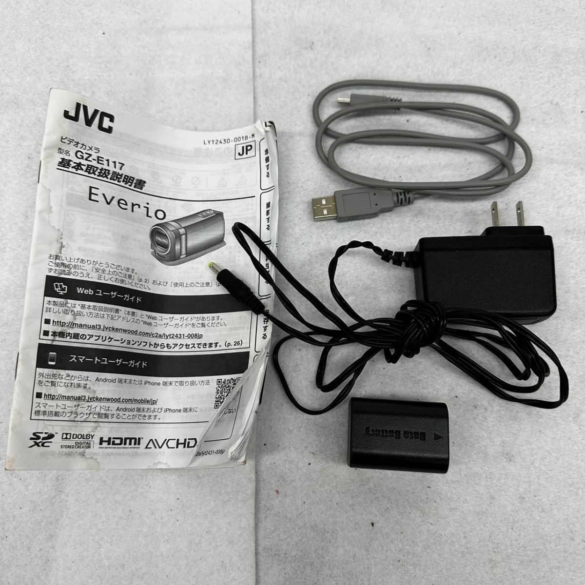 Yahoo!オークション - E608-C6-427 JVCケンウッド ハイビジョンメモリ...