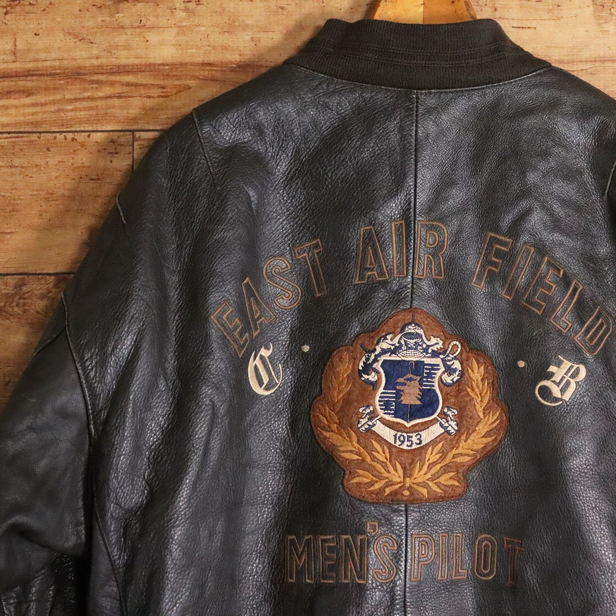 Yahoo!オークション - %6K/S8.18-4 ET VOUS air wear レザーフライトジ...