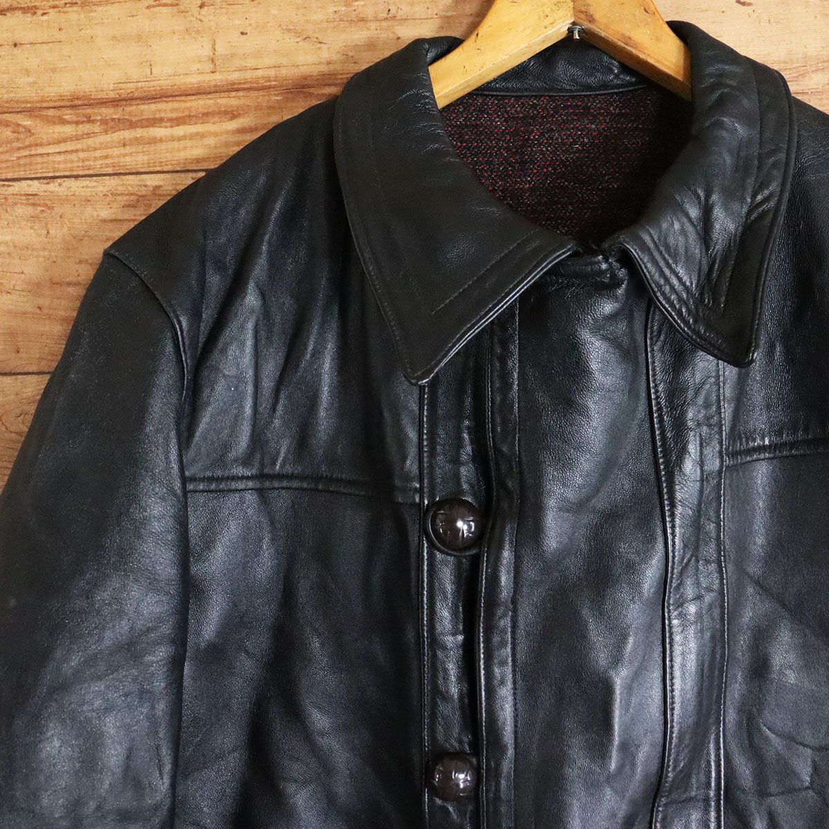 Yahoo!オークション - C9K/S7.28-2 レザージャケット 本革 革ジャン 皮...