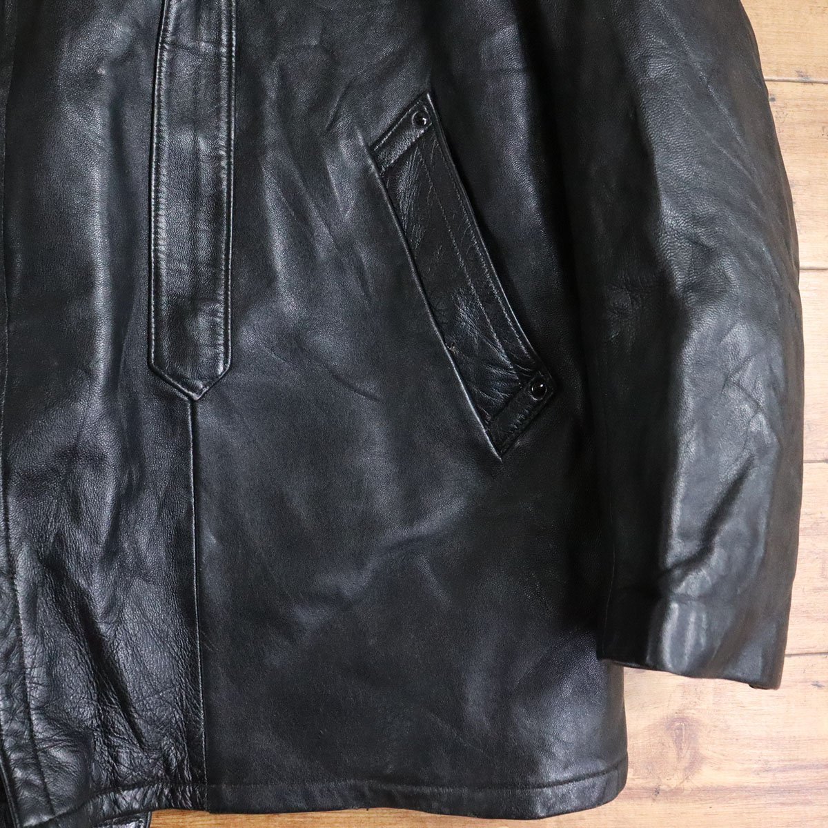 Yahoo!オークション - C9K/S7.28-2 レザージャケット 本革 革ジャン 皮...