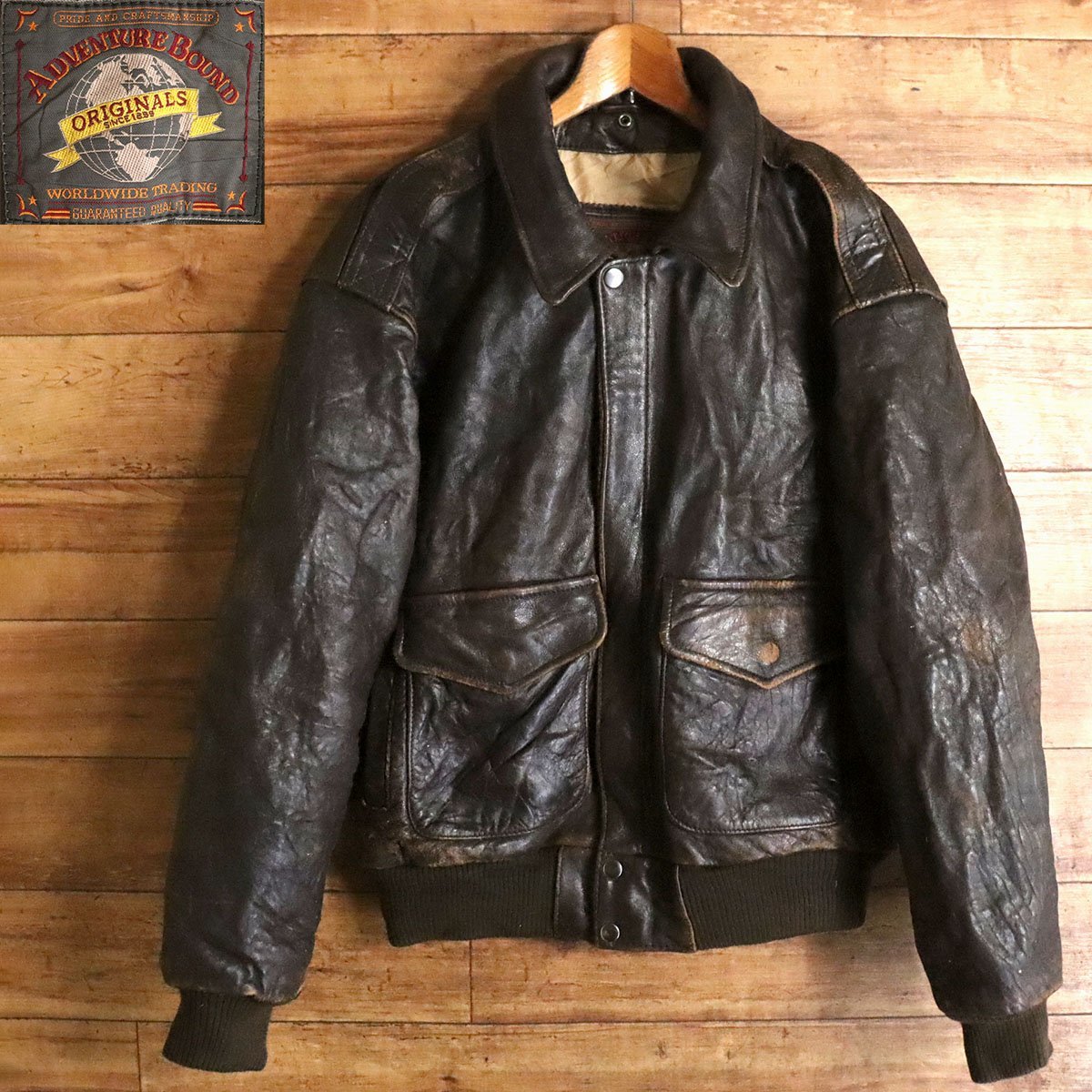 Yahoo!オークション - F2T/Y10.27-4 アメリカ古着 ADVENTURE WORLD レ...