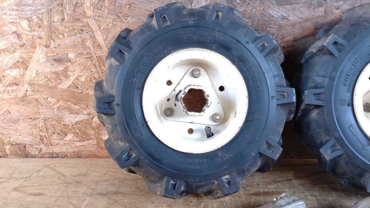 管理機 タイヤ 延長軸 左右セット 六角軸 3.50-5 2PR AGR-10 クボタ TMA31 パーツ 左右 耕運機 部品 車軸 タイヤホイール 農用タイヤ(パーツ)｜売買された ...