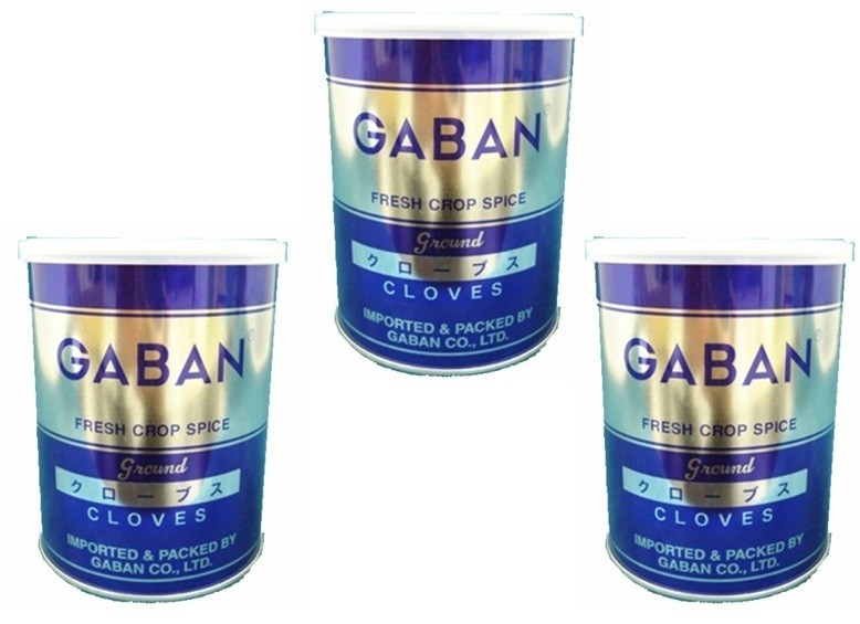 Yahoo!オークション - クローブスパウダー 缶 200g×3個 GABAN スパイ...