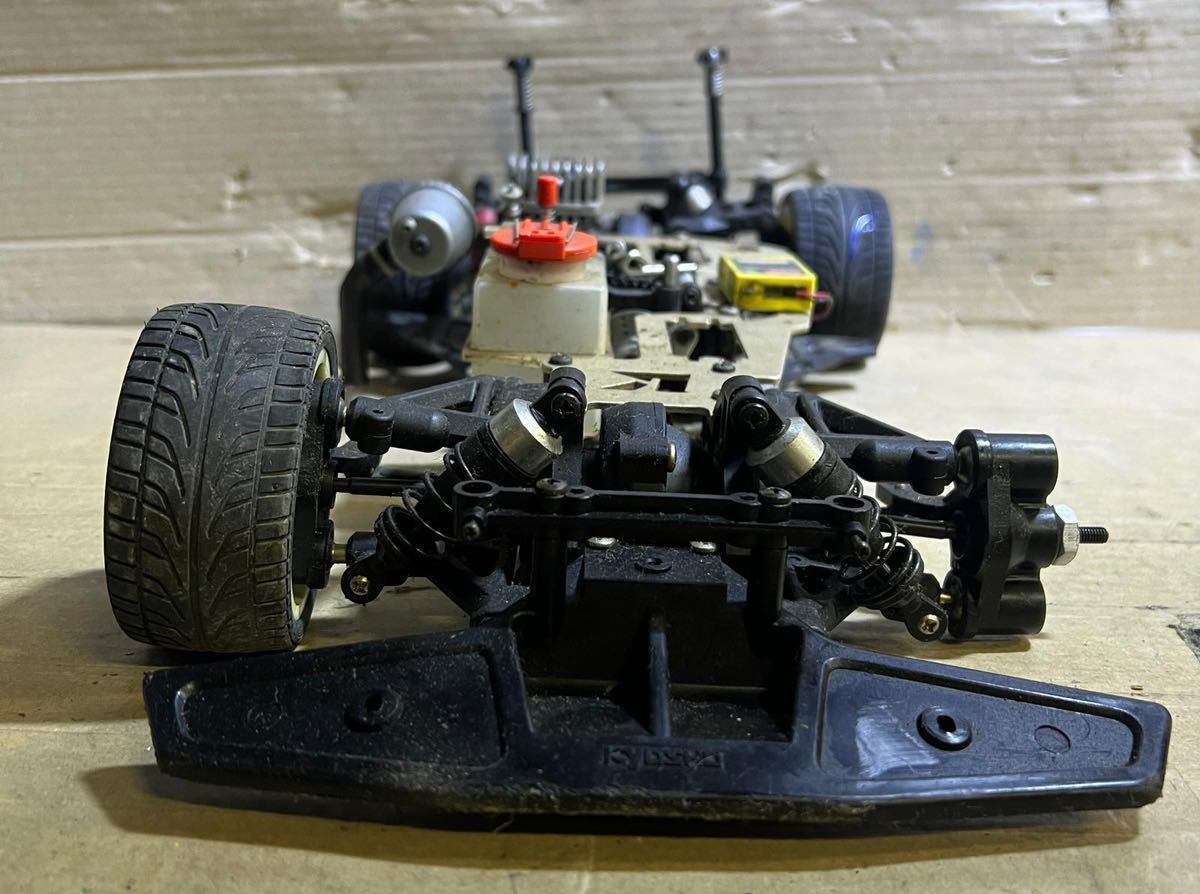 Yahoo!オークション - (M41)京商 KYOSHO エンジンカー アルミシャーシ ...