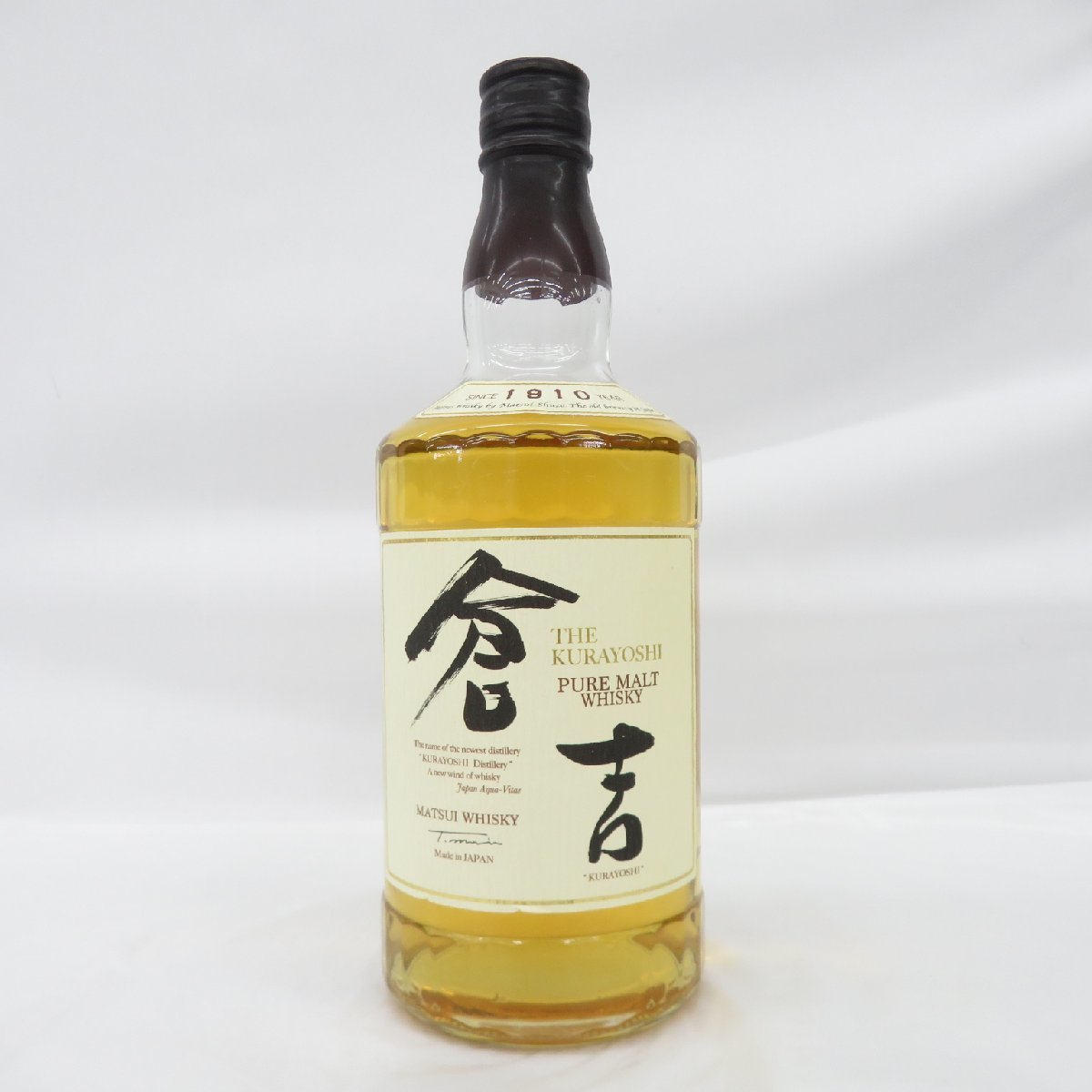 未開栓 マツイ ピュアモルト 倉吉 ウイスキー 700ml 43% 11392360 1026(日本)｜売買されたオークション情報、yahooの商品情報をアーカイブ公開 - オークファン ...