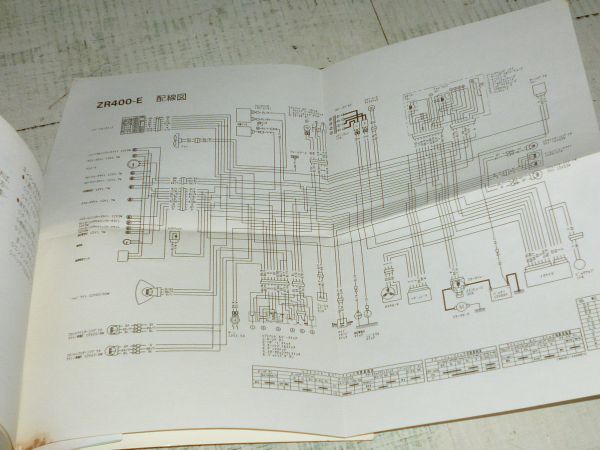 Yahoo!オークション - KAWASAKI ZRX ZR400-E1 配線図付き 1994年 使用...