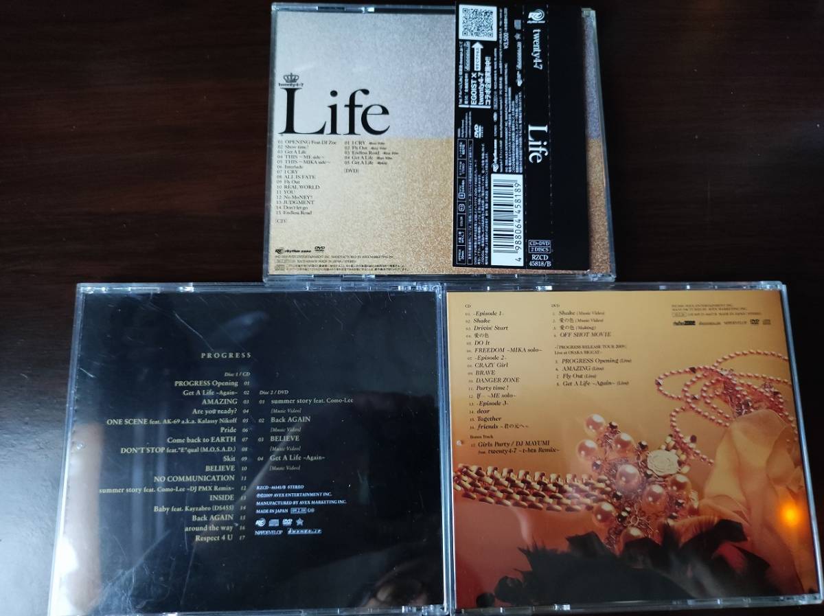 Yahoo!オークション - 中古アルバムCD＋DVD 3枚セット twenty4-7 「Li...
