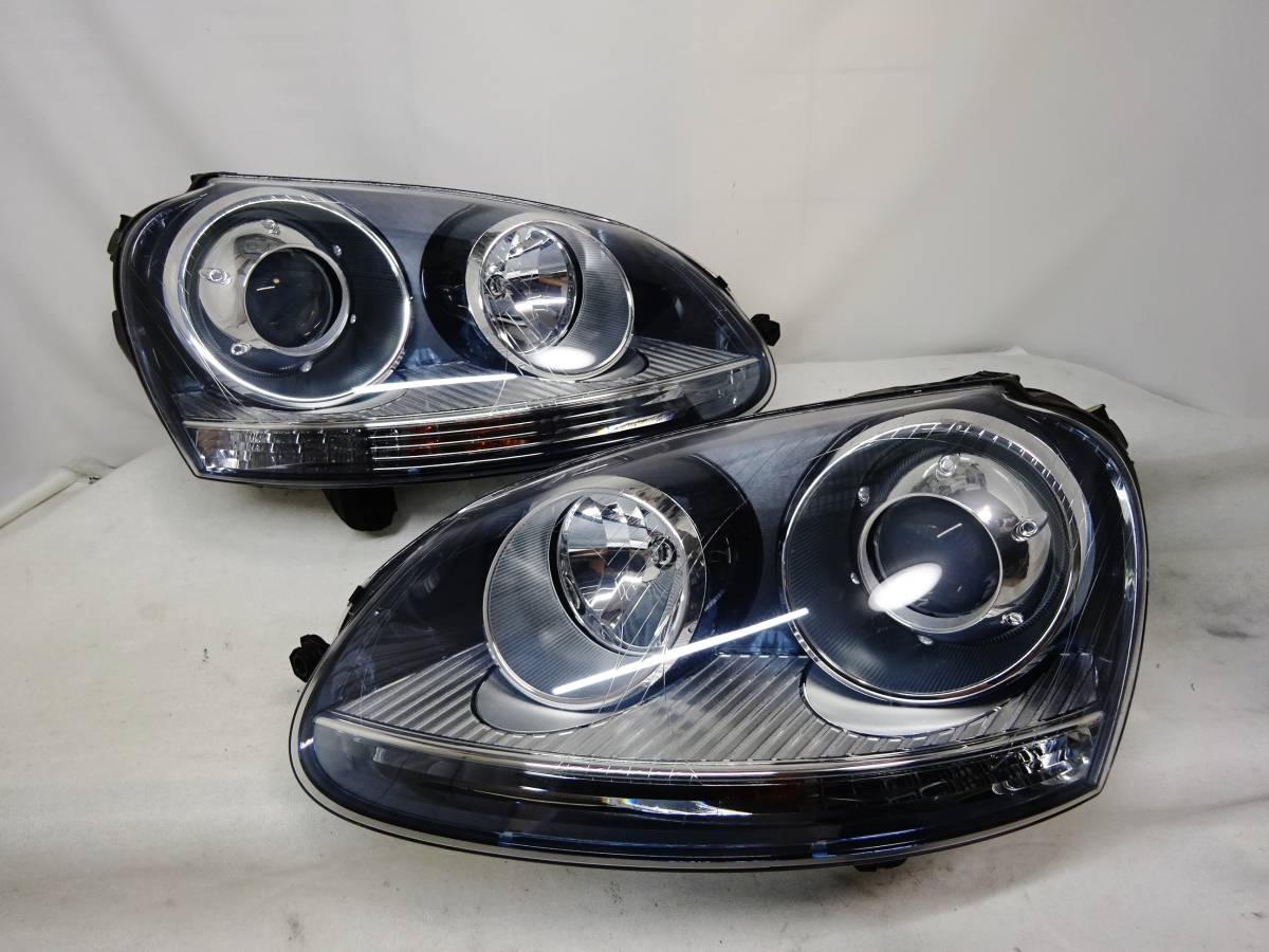 Yahoo!オークション - 美品 レンズクリア ゴルフ5 VW 1K 純正 HID ヘッ...