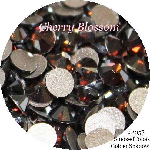 Yahoo!オークション - #2058 ss12 100粒 スモークトパーズゴールデンシ...