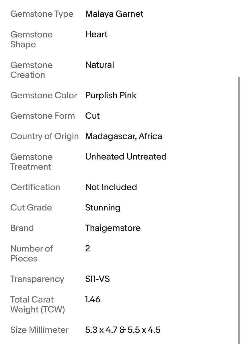 Yahoo!オークション - 100円オークション マラヤ ガーネット ペア ...