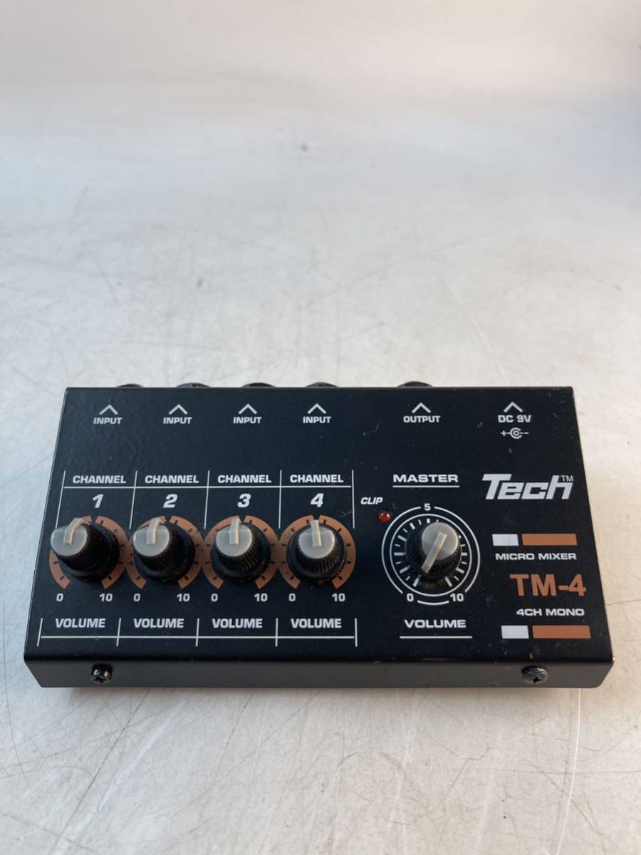 ヤフオク! - TECH MICRO MIXER TM-4 4ch mono テック マイク...