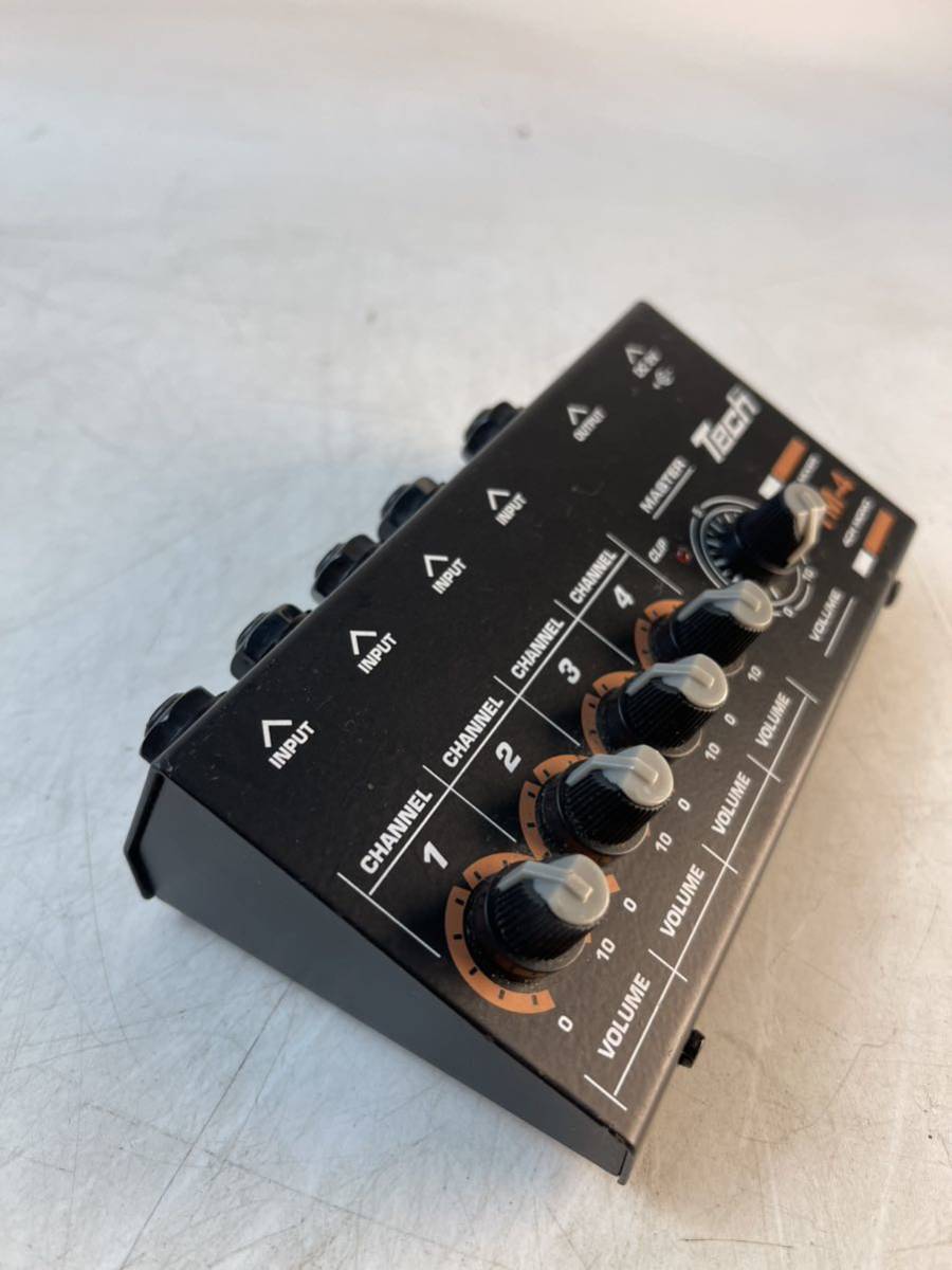 ヤフオク! - TECH MICRO MIXER TM-4 4ch mono テック マイク...
