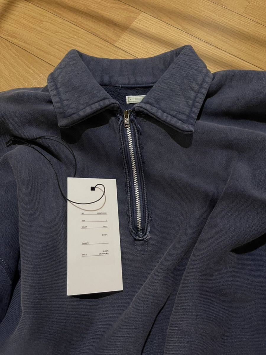 Yahoo!オークション - 23fw A.PRESSE Vintage Half Zip Sweatshirt ア...