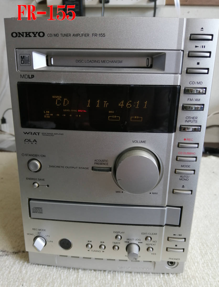 Yahoo!オークション - ONKYO オンキョー FR-155 CD/MDコンポ(本体のみ...