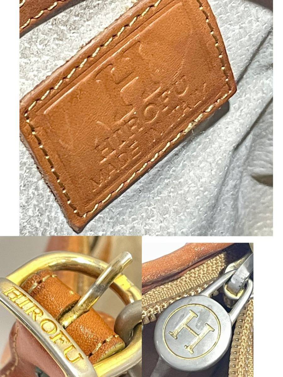 Yahoo!オークション - AA23 ヒロフ HIROFU ショルダーバッグ ブラウン ...