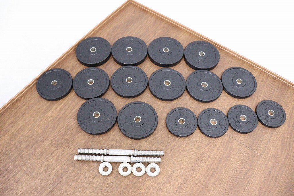 Yahoo!オークション - S2059 BODY MAKER ラバーダンベル・シャフトセッ...