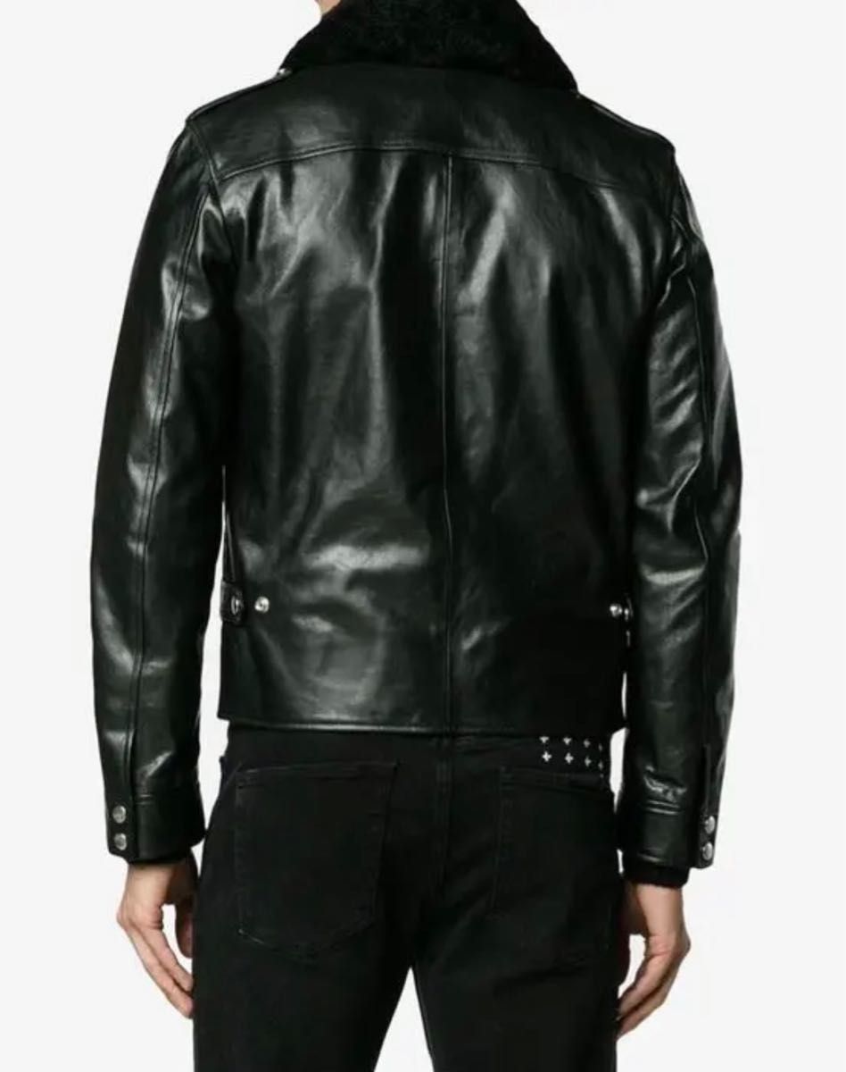 Saint Laurent フライトジャケット 羊革 レザージャケット Saint Laurent フライトジャケット 羊革 レザージャケット
