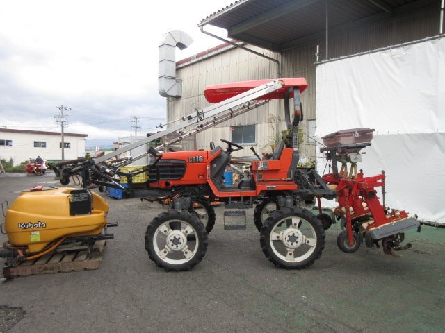 KE10 クボタ 乗用管理機 GR16-2 バイザー付 中耕ローター付 肥料散布機付 ブームスプレーヤー(その他)｜売買されたオークション情報、yahooの商品情報をアーカイブ公開 ...