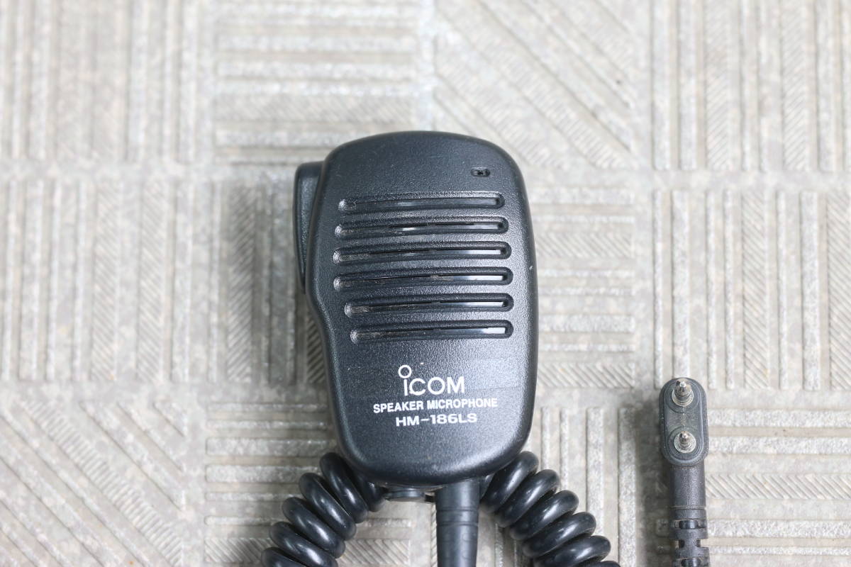 Yahoo!オークション - 【動作OK】アイコム ICOM HM-186LS スピーカーマ...