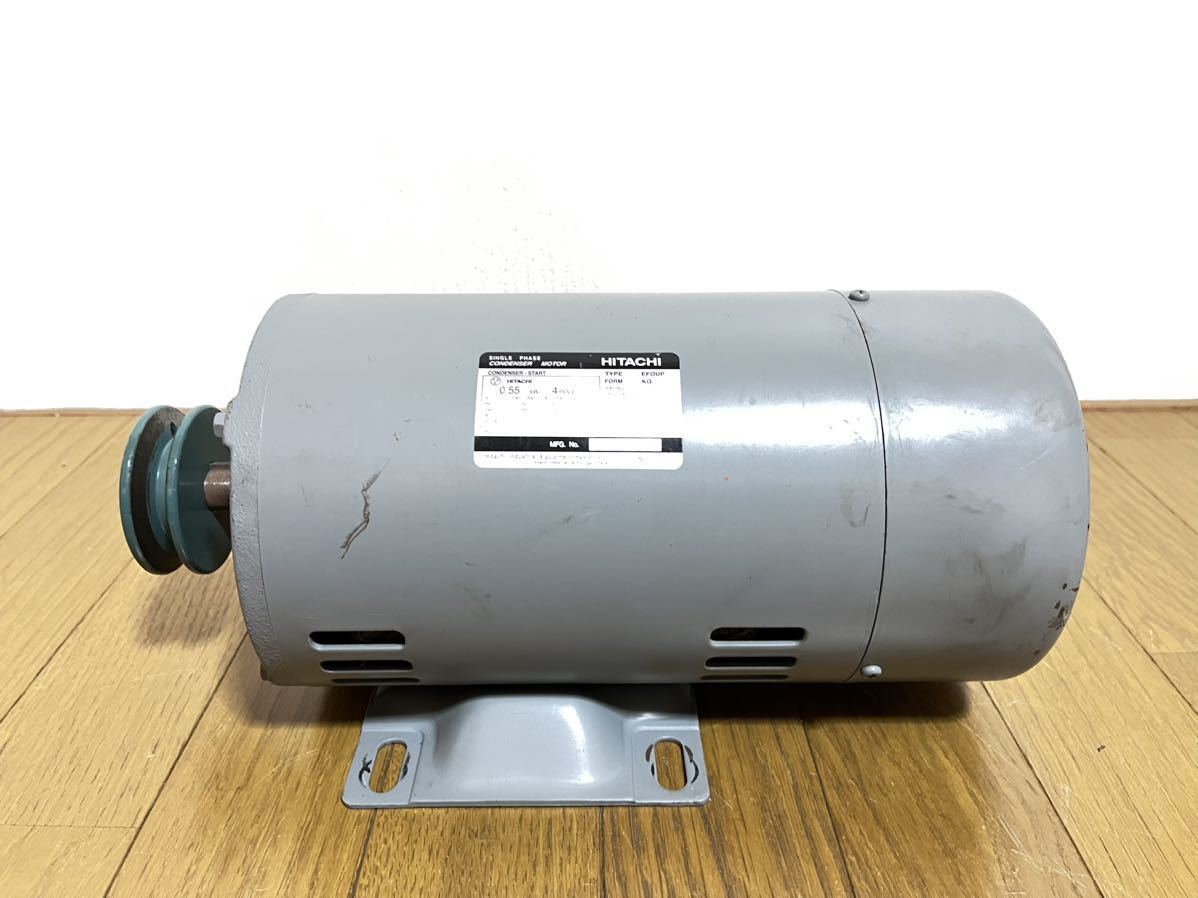 Yahoo!オークション - HITACHI 単相 100/200V モーター 0.55kw 4P EFOU...