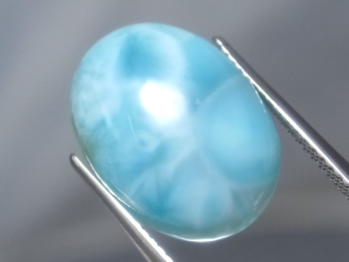 Yahoo!オークション - 10.21ct 新品・天然ラリマーカボションカット ド...