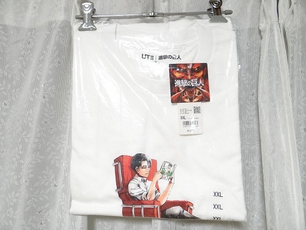 Yahoo!オークション - 新品 ユニクロ 進撃の巨人 リヴァイ Tシャツ XXL