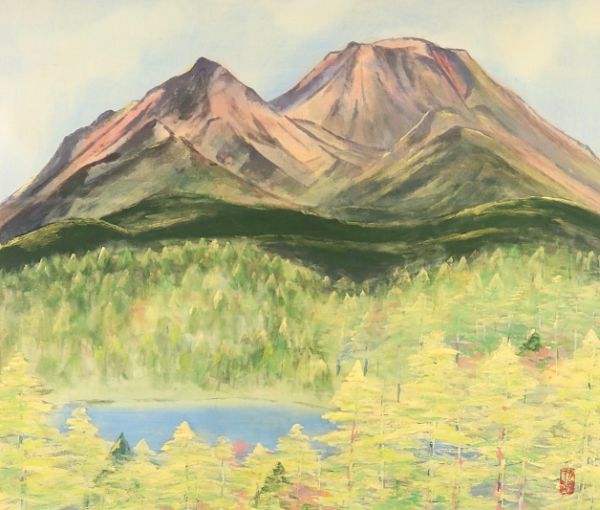 3572 真作 浜孤嘯 浅間高原図 肉筆 共箱 太巻 絹本 竹内栖鳳師事 長野の人 掛軸(山水、風月)｜売買されたオークション情報、yahooの商品情報をアーカイブ公開 - オークファン ...