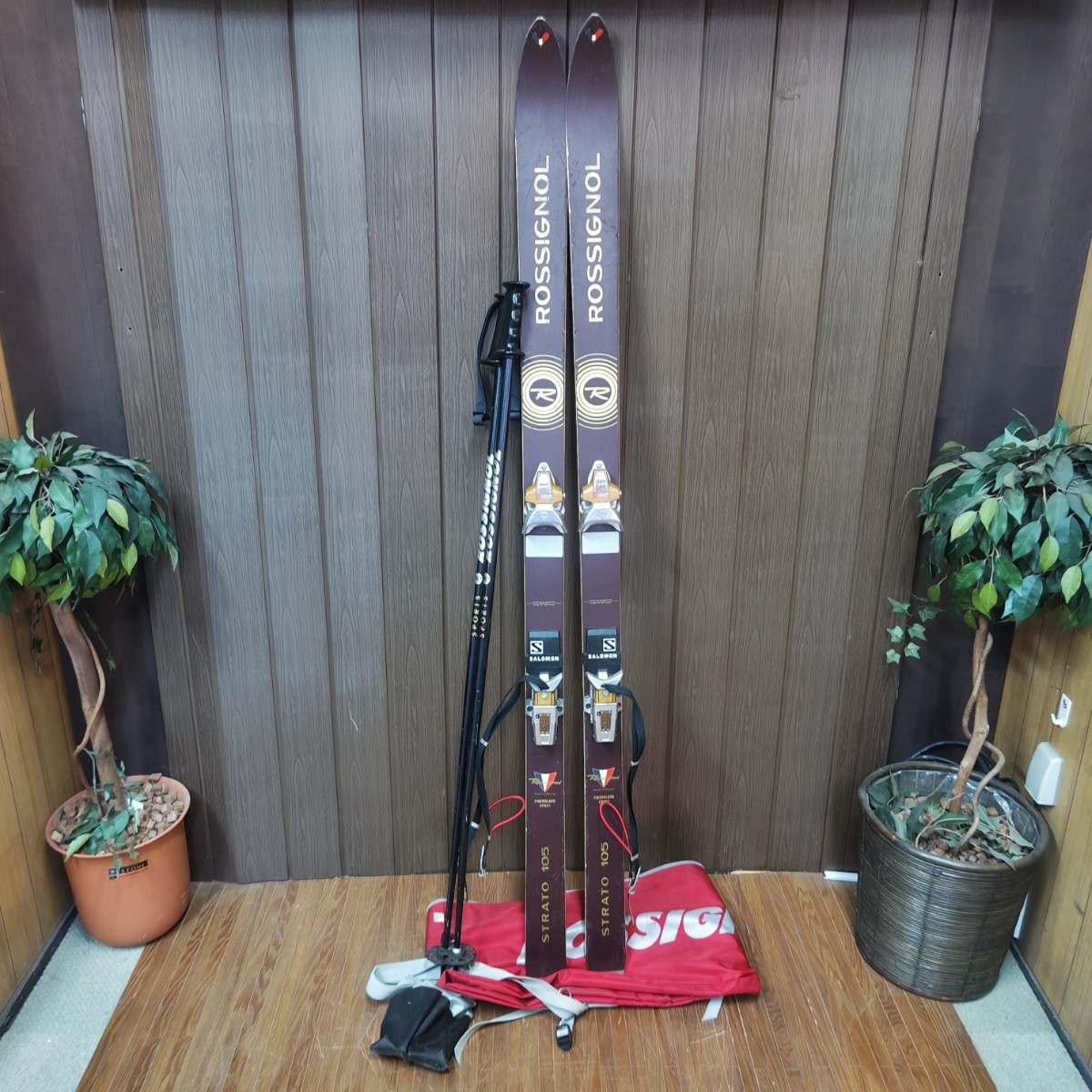 スキー板 ジャンク品 ロシニョール 160 5C 03662 ビンディング サロモン S555 EQUIPE STRTO 105 スキー 板 パーツ取り バイン 121-9(板)｜売買された ...