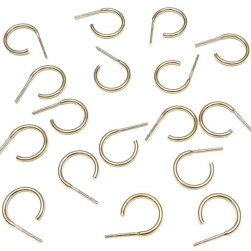 Yahoo!オークション - 14KGF 3/4フープピアス 12mm【1ペア販売】 / 14K...