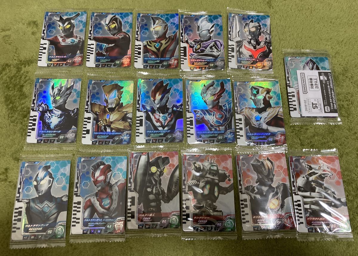 代購代標第一品牌－樂淘letao－ウルトラディメンションカード ウエハース 2 弾 16種 M78 ショップ 限定 1枚 セット ウルトラマン デッカー