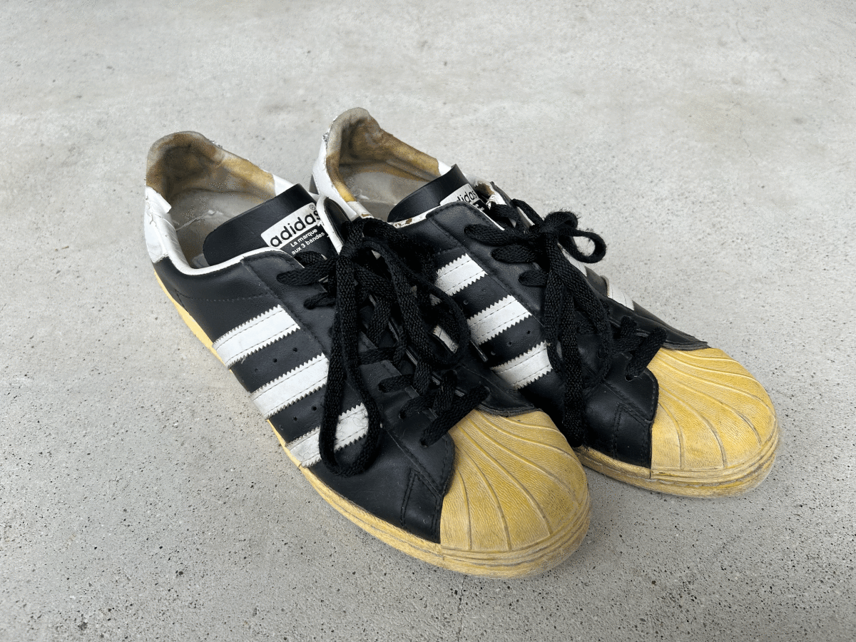 Yahoo!オークション - アディダス スーパースター 80s MITA 黒白 フ...