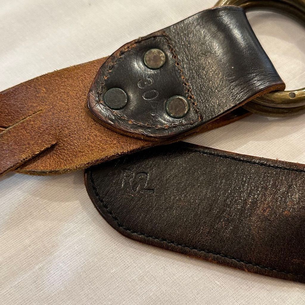 RRL Double RL RING BRAIDED LEATHER BELT ダブルアールエル RRL Double RL RING BRAIDED LEATHER BELT ダブルアールエル