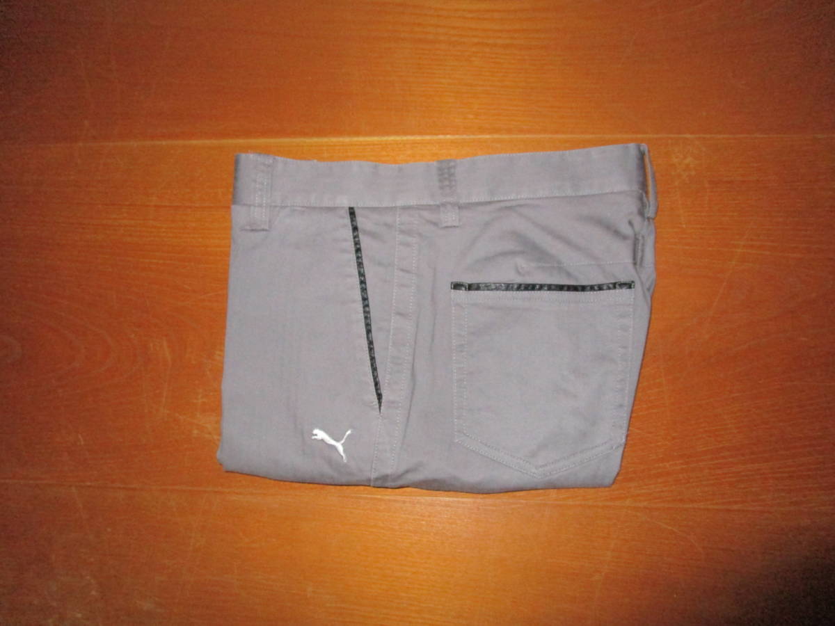 Yahoo!オークション - PUMA カーゴ付パンツ W79 グレー系