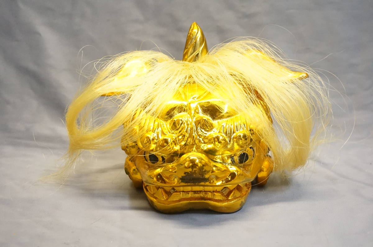 Yahoo!オークション - 獅子頭 合金製 [置物]【デッドストック】C002